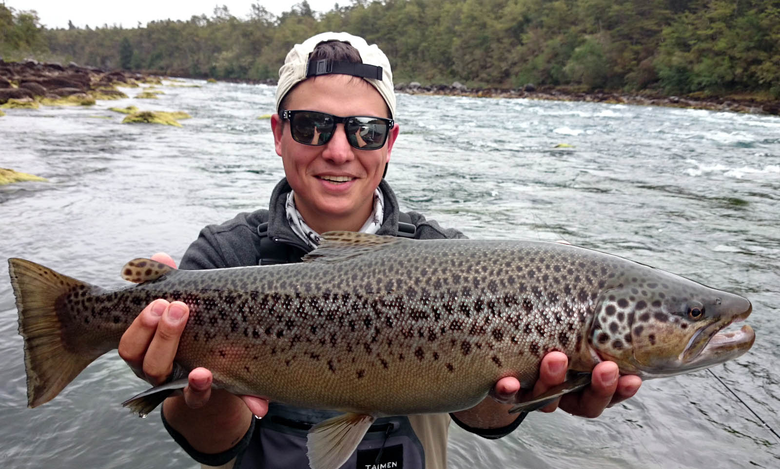 Fly Fishing the Tres Rios Lodge area in the Lakes Region, Chile